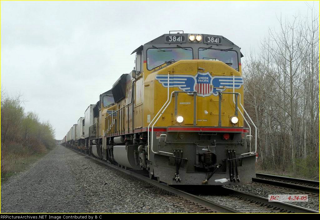 UP 3841 @ Lowel Rd. 04/24/2005